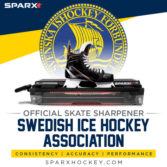 Sparx Hockey Named Official Skate Sharpener of the Swedish Ice Hockey