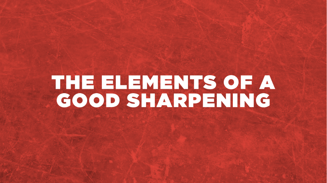 Sharpening 101 - Elements Of A Good Skate Sharpening – Sparx Hockey