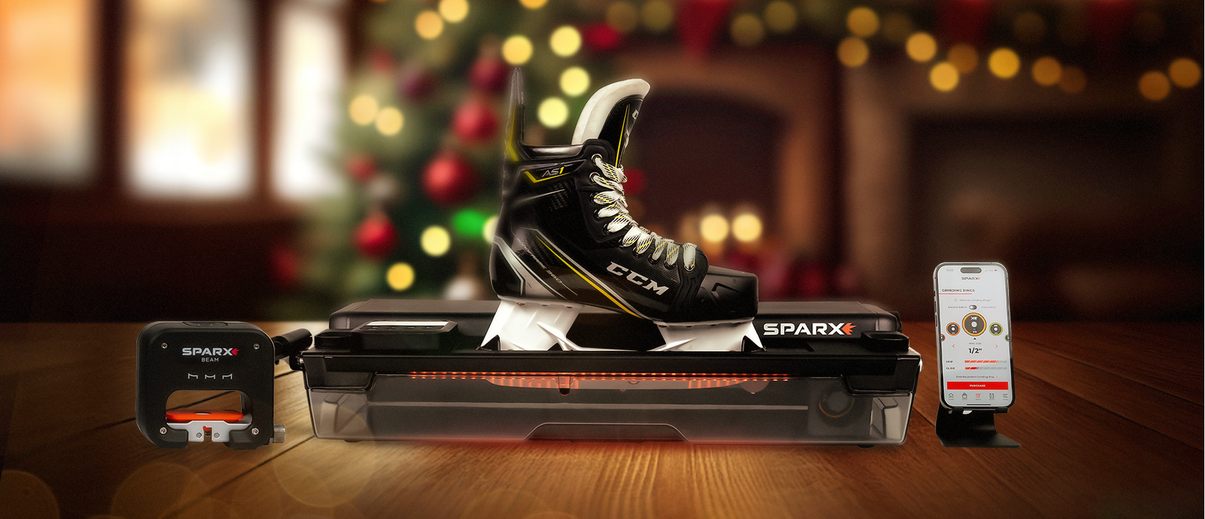 Sparx Skate Sharpener | Professional Skate Sharpening | Sparx Hockey