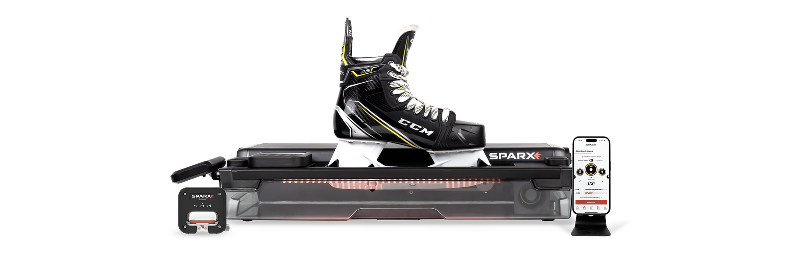 Sparx Skate Sharpener | Professional Skate Sharpening | Sparx Hockey