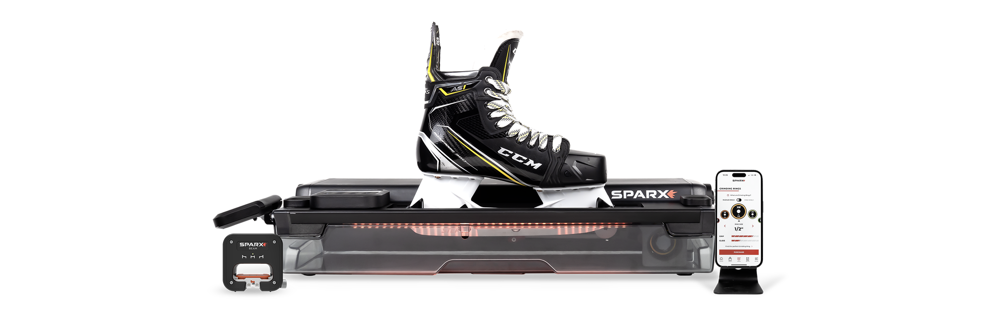 Sparx Skate Sharpener | Professional Skate Sharpening | Sparx Hockey