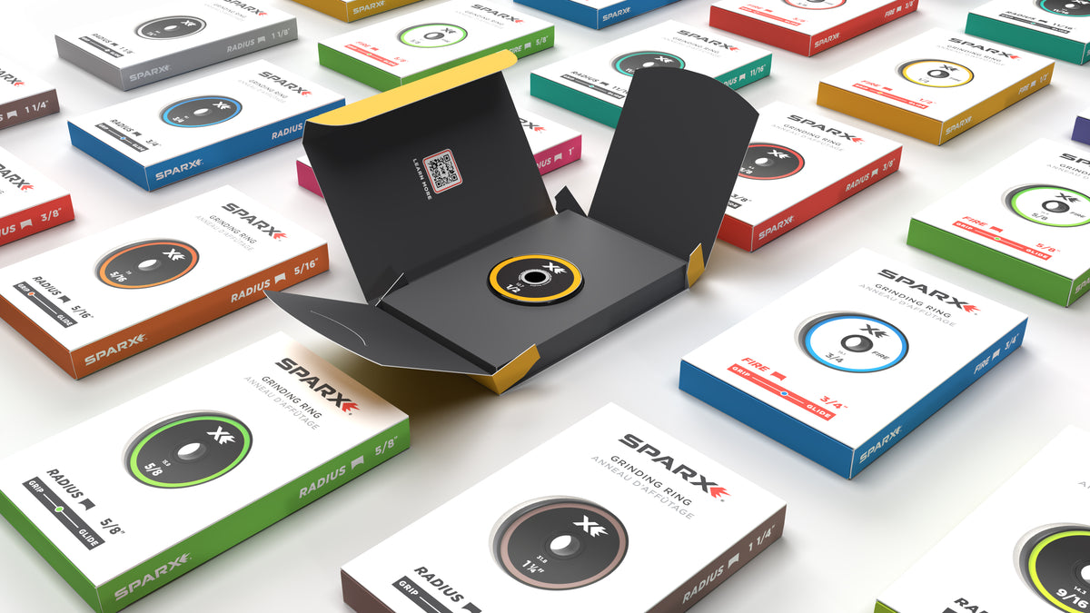 Sparx FIRE Ring™ | Flat Bottom Grinding Rings | 3/8, 1/2, 5/8, 3/4 ...